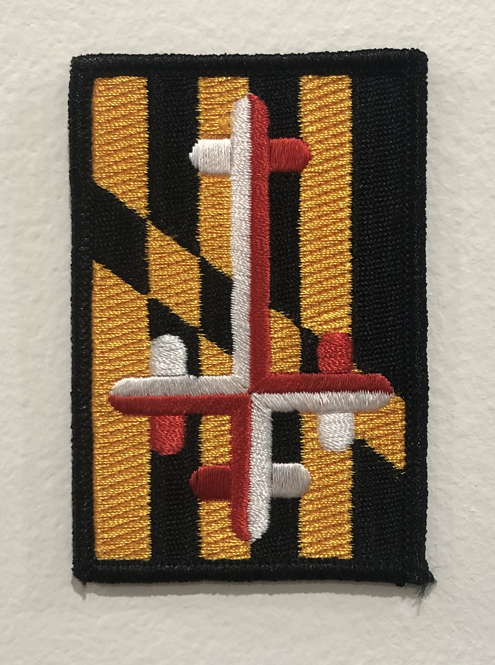 Inverted Maryland Flag Cross Patch - An Eye Am Providence Original ...